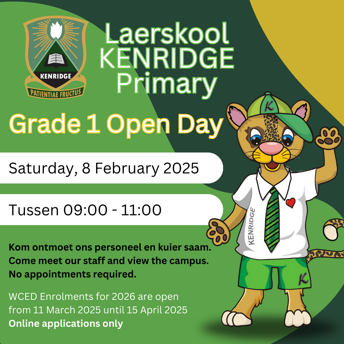 2026 Kenridge Primary Gr 1 Enrolments – Kenridge Primary School